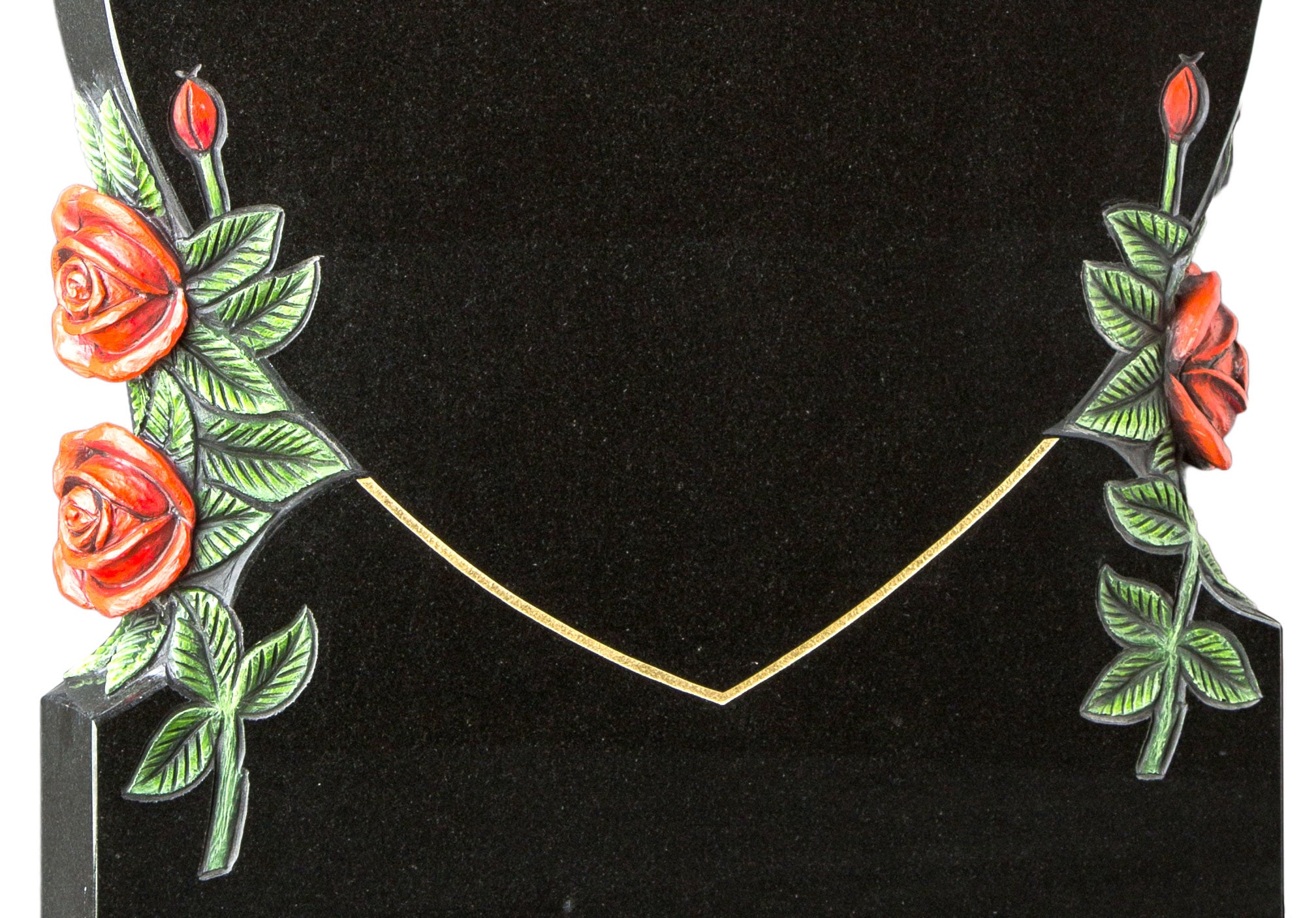 deep carved roses - Churchill Memorials – Custom Headstones & Memorials UK