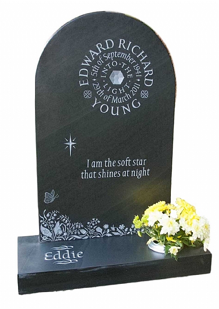 Round top headstone - Churchill Memorials – Custom Headstones ...