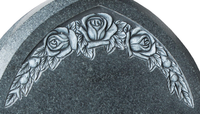 gothic shaped headstone - Churchill Memorials Ltd
